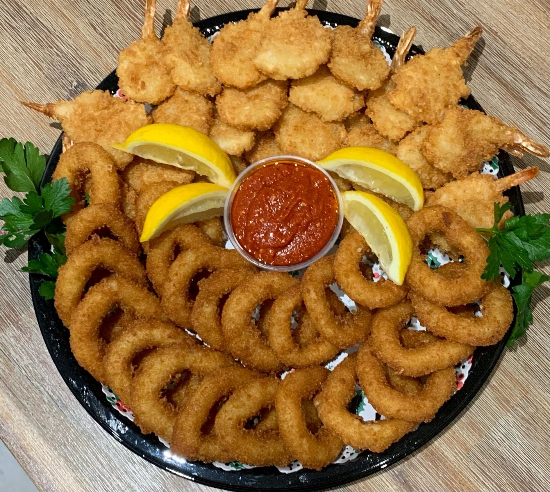 Shrimp & Calamari Platter | Flame House Grill
